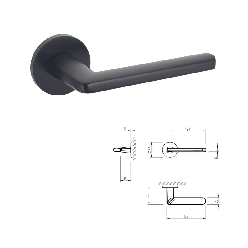 Matt Black Modern Door Hardware for Sale at the Best Prices Online