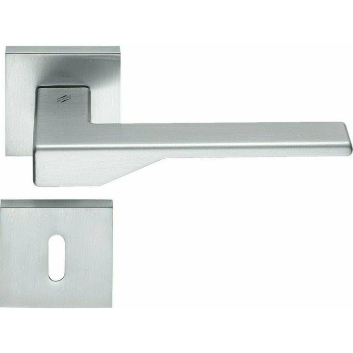 Italian design lever handle on rose made by Columbo Design - Decor Handles