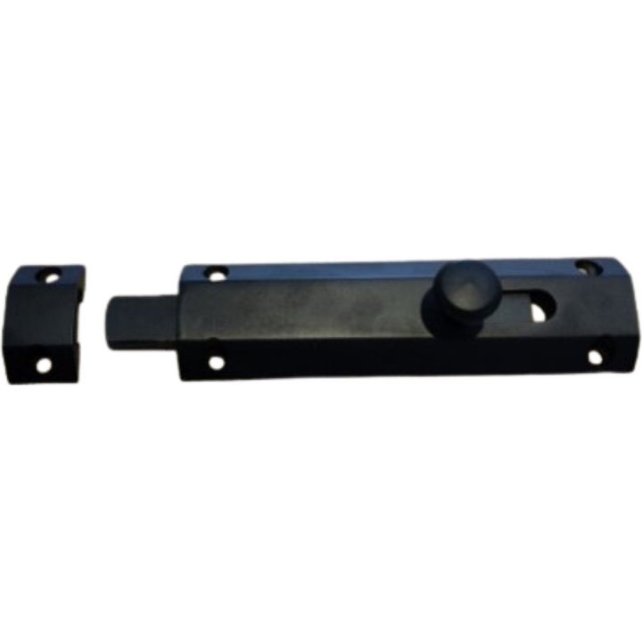 Matt Black Tower Bolt 100mm - Decor Handles
