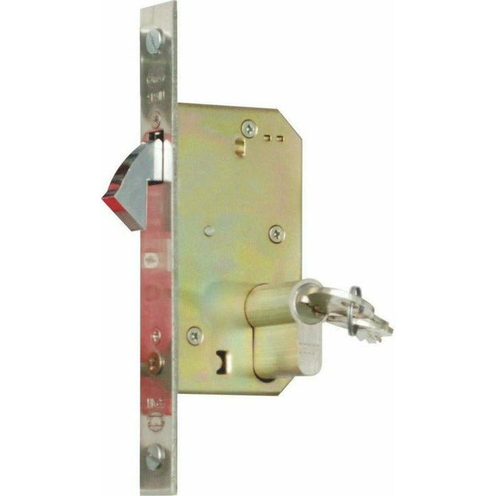 Hook lock for wooden sliding doors with 50mm backset - Decor Handles