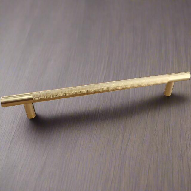 Knurled Cupboard Handle - Gold - Decor Handles